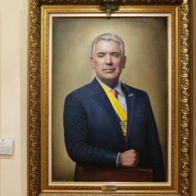 Este es el retrato de Iván Duque en el salón de presidentes de la Casa ...